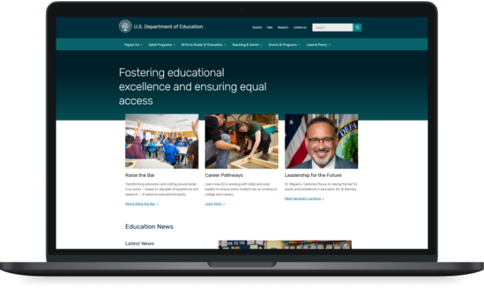 Department of Education - OneEd.gov Modernization | Drupal.org